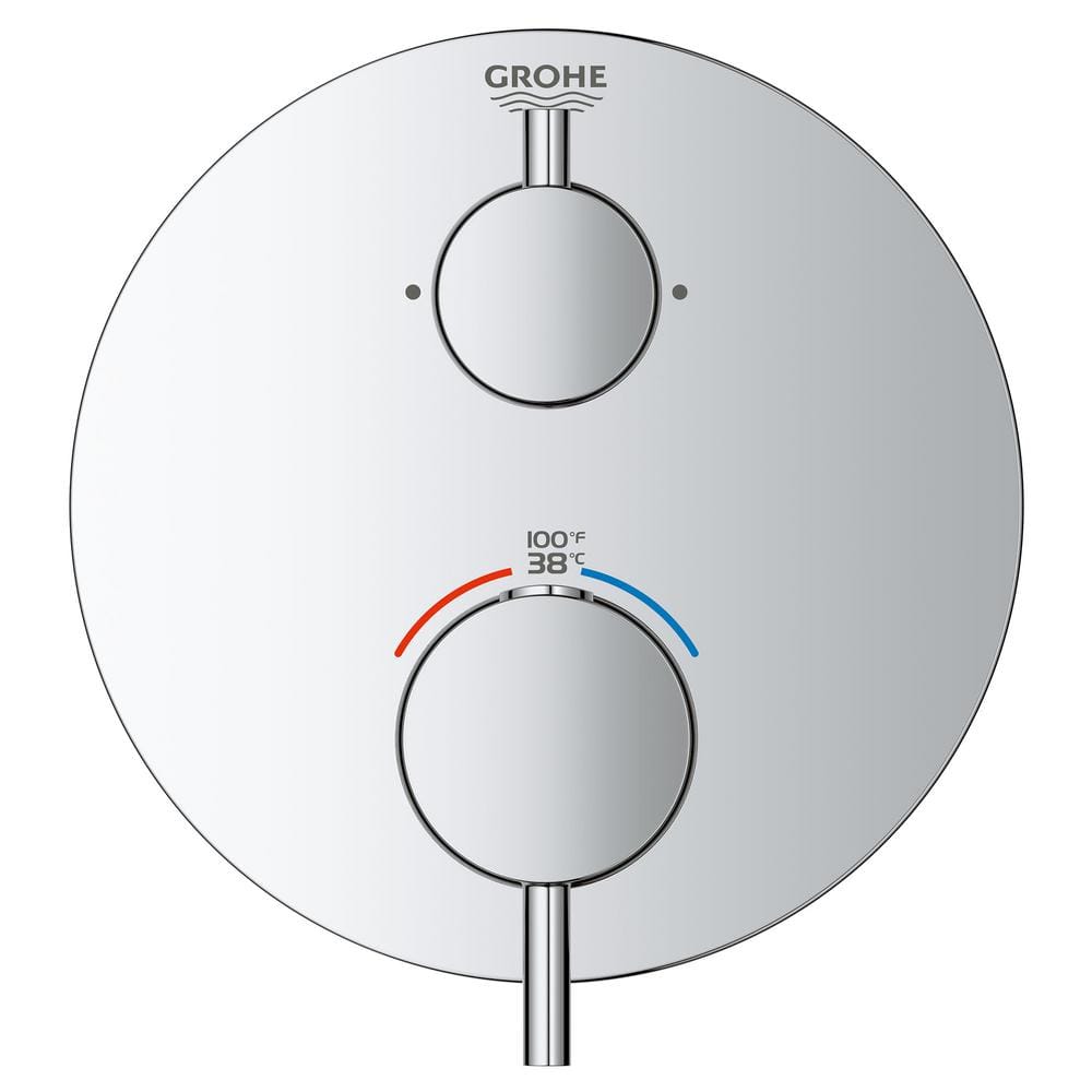 GROHE Atrio Dual Function 2-Handle Thermostatic Trim Kit in StarLight ...