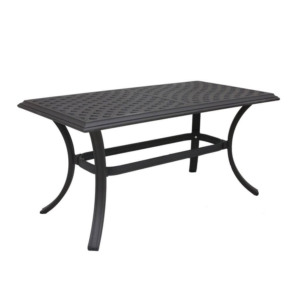 Misopily Contemporary Style Rectangular Solid Cast Aluminum Outdoor ...