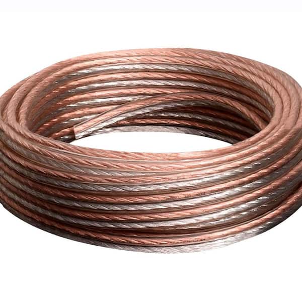 Vrbgify Parallel Gold Silver Speaker Cables 50 ft. 24-Gauge/2-Stranded ...