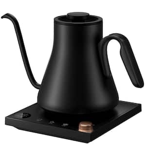 3-Cup Silver Stainless Steel Corded Gooseneck Electric Water Kettle ...