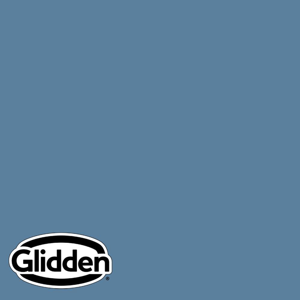 Glidden Premium 1 gal. Blue Beads PPG1160-5 Satin Exterior Latex Paint ...