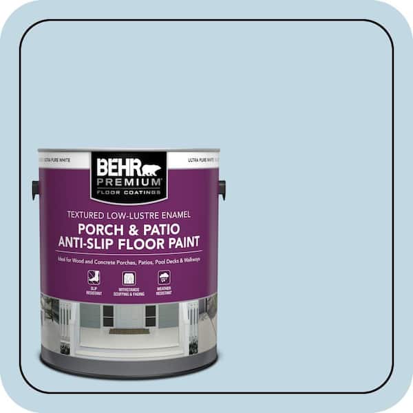 BEHR PREMIUM 1 gal. #S500-1 Distant Shore Textured Low-Lustre Enamel ...