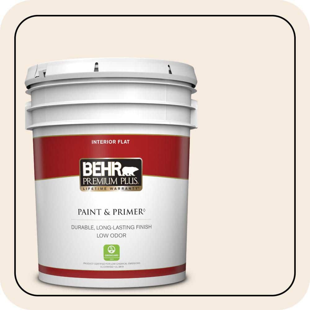 BEHR PREMIUM PLUS 5 gal. #PPL-52 Light Touch Flat Low Odor Interior ...