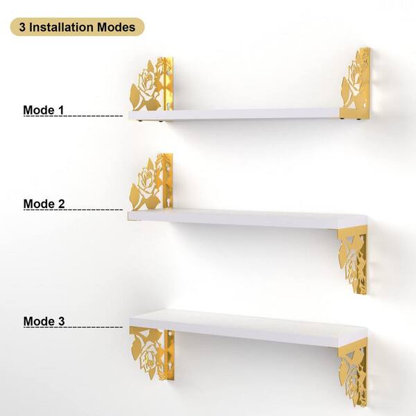 Rose Corner Wall Shelf Idea
