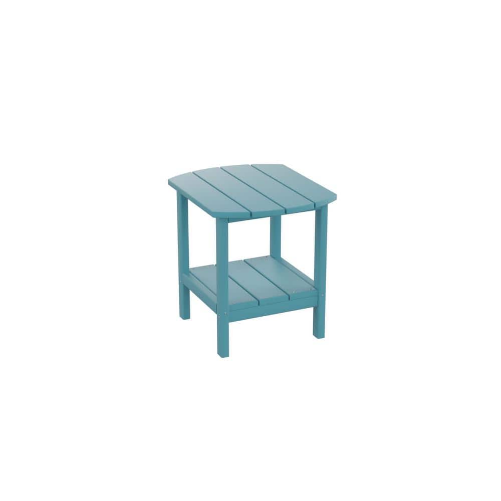 Afoxsos Blue Side Table AdirondackTable Porch Table Patio Table for ...
