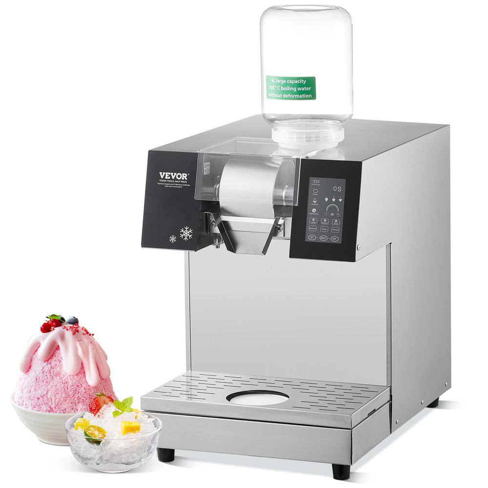 VEVOR 8465 oz. /24 H Commercial Snowflake Ice Machine Silver Snow Cone ...