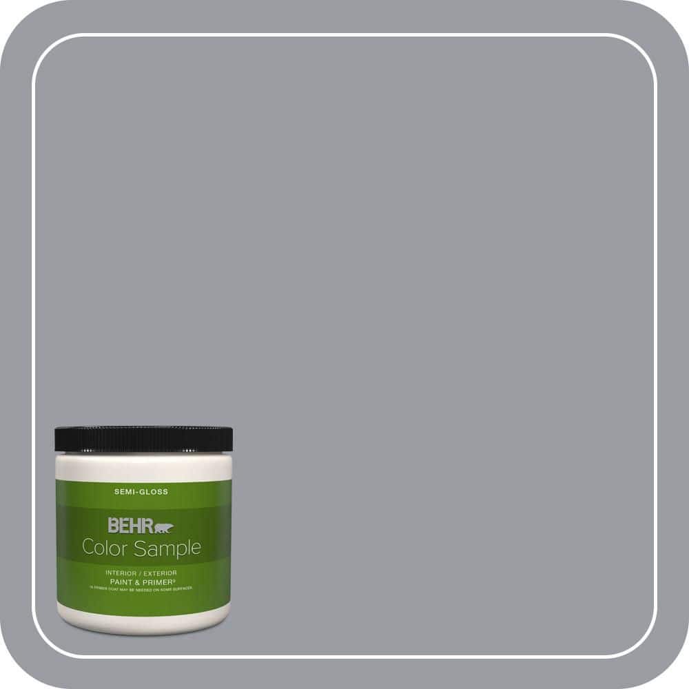 BEHR PREMIUM PLUS 8 oz. #PPU26-20 Smokey Lilac Semi-Gloss Interior ...