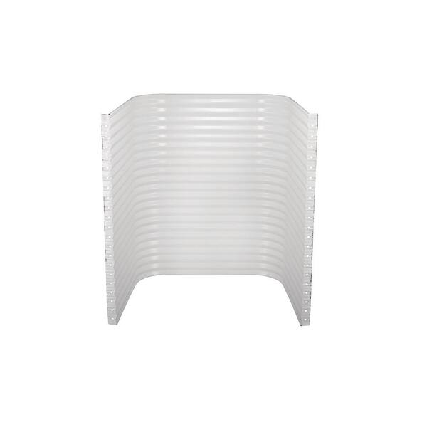 SHAPE PRODUCTS 50 in. W x 36 in. D x 60 in. H White Steel Egress Window ...