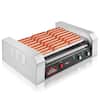 Olde Midway 24 Hot Dog Silver Stainless Steel Electric Hot Dog 5 Roller ...