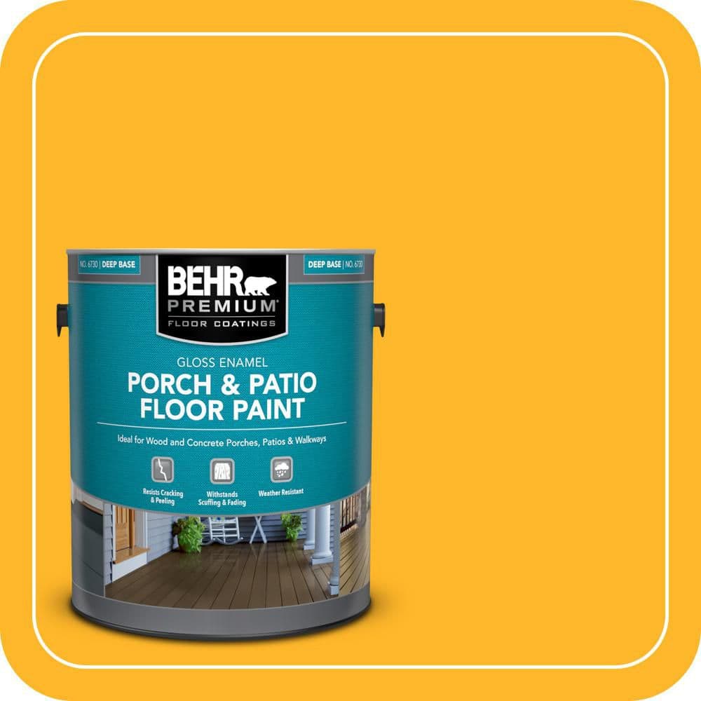 BEHR PREMIUM 1 gal. #P260-7 Extreme Yellow Gloss Enamel Interior ...