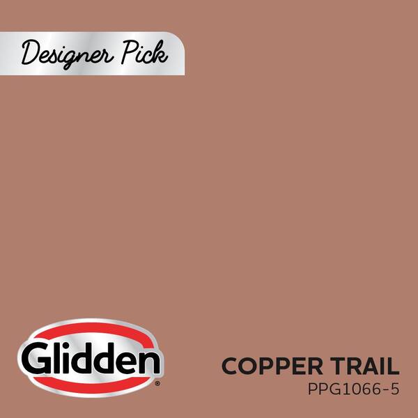 Glidden Premium 1 gal. Copper Trail PPG1066-5 Eggshell Interior Latex ...