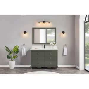 Legion Furniture WS2512-48-DW 48 in. Single Sink Sink Vanity Dreamy White Bath Vanity with White ...