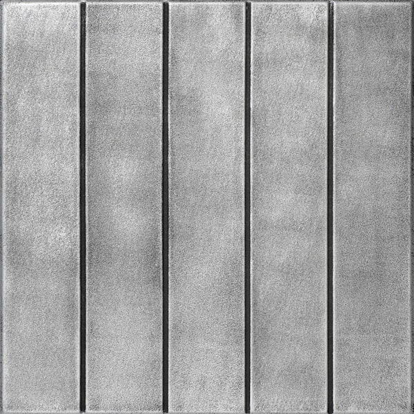 A La Maison Ceilings Ivy Leaves Black Silver 1.6 ft. x 1.6 ft ...