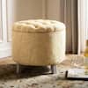 SAFAVIEH Amelia Gold Storage Ottoman HUD8220G - The Home Depot