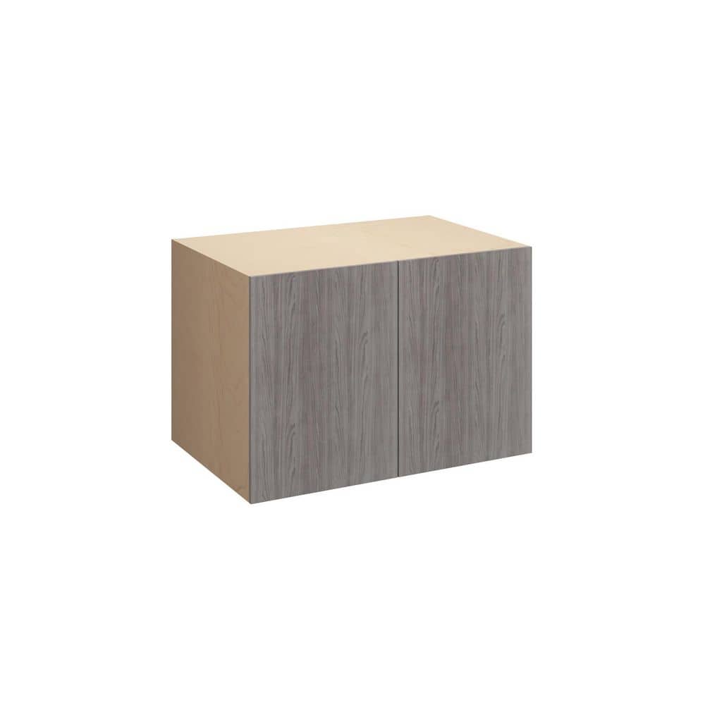 Kunal Kitchens Saratoga Slab 30 in. W x 24 in. H x 24 in. D in Greywood ...