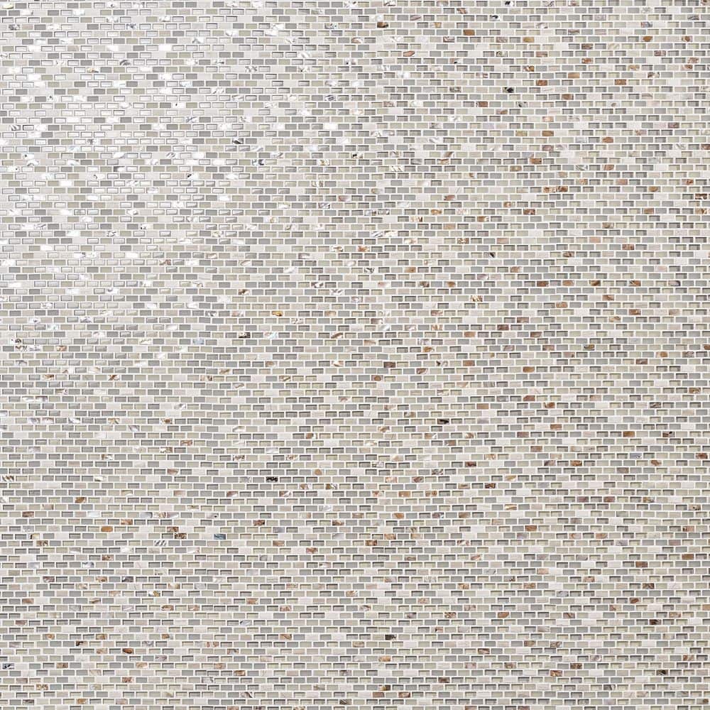 Ivy Hill Tile Paradox Calico 11.12 in. x 12.25 in. Marble and Glass ...