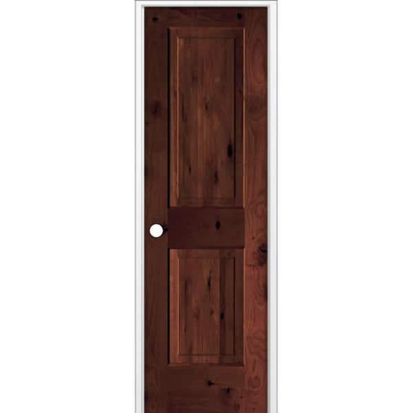 Reviews for Krosswood Doors 24 in. x 80 in. Rustic Knotty Alder 2-Panel ...