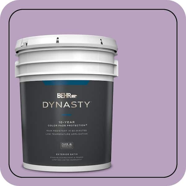 BEHR DYNASTY 5 gal. #660D-4 Lilac Rose Satin Enamel Exterior Stain ...