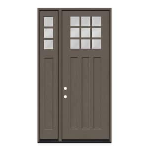 Steves & Sons Regency 51 in. x 96 in. 1/4 9L-SDL Clear Glass RHIS Onyx ...