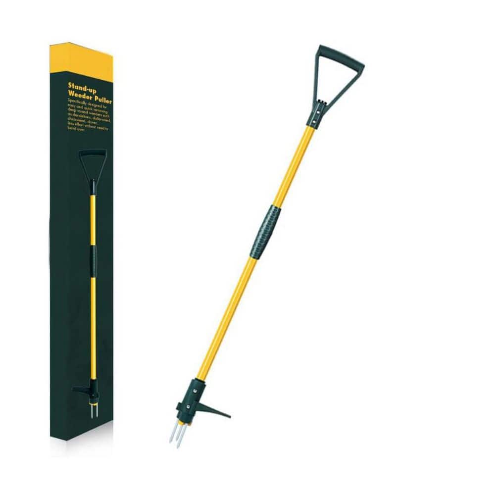 Oyezvary 50 in. Handle 3 Claws Stand Up Weeder Tool Extra Thickened ...