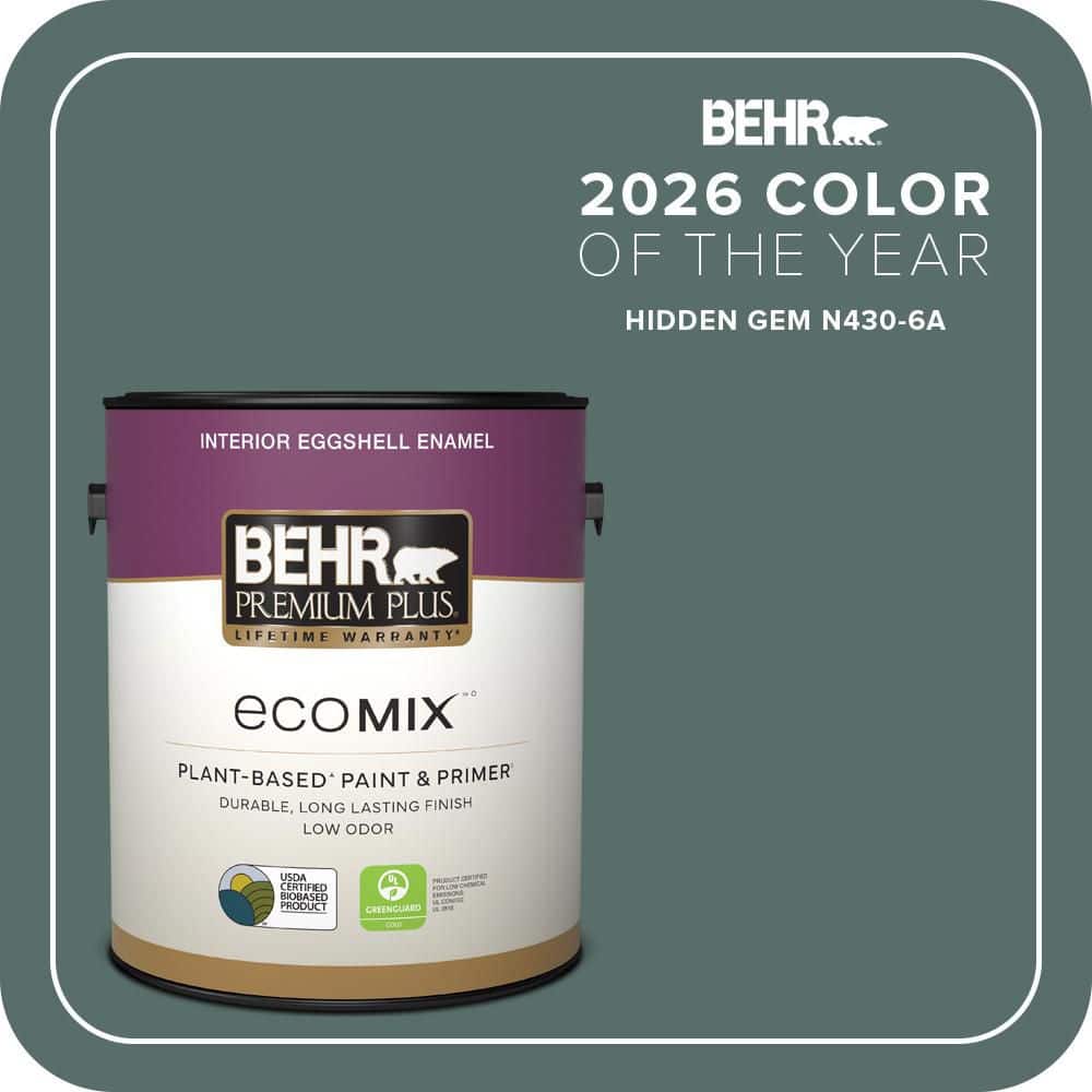 BEHR PREMIUM PLUS 1 gal. #N430-6A Hidden Gem Eggshell Enamel EcoMix ...