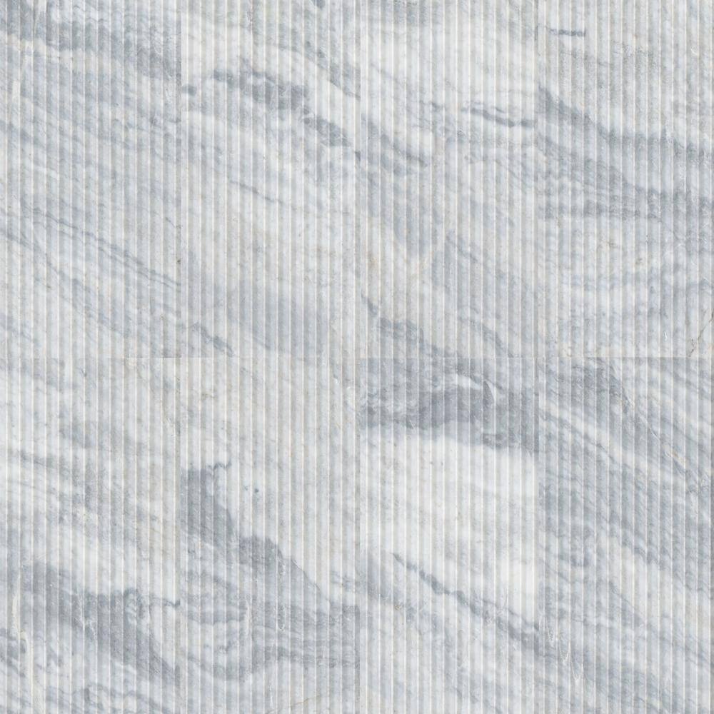 MSI Arabescato Venato Milano Ribbo 12 in. x 24 in. Honed Fluted Marble ...