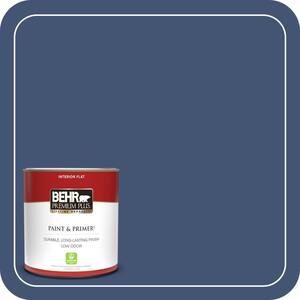 BEHR PREMIUM PLUS 8 oz. #HDC-CL-26 Champlain Blue Semi-Gloss Interior ...