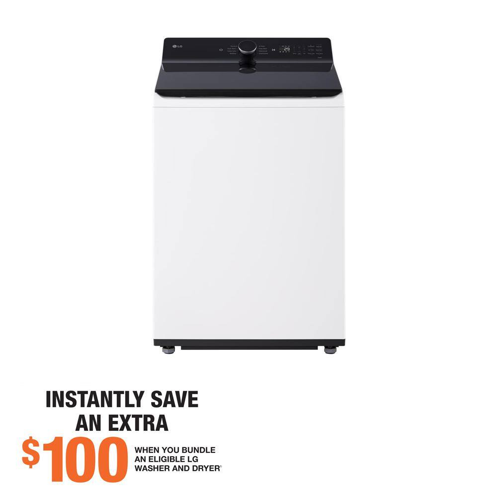 LG 5.5 cu. ft. SMART Top Load Washer in Alpine White with Impeller ...