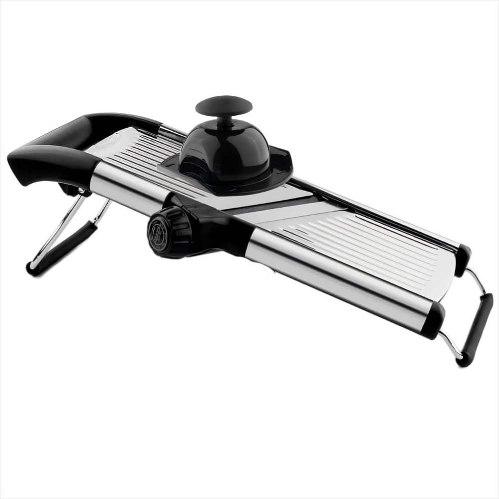 Wudkey Adjustable Stainless Steel Mandoline Slicer with Cut-Resistant ...