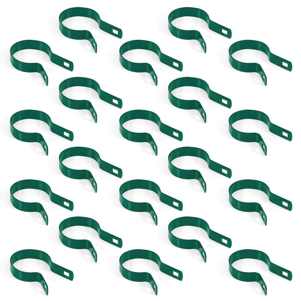 Fencer Wire 2-3/8 in. Chain Link Fence Green Galvanized Steel Tension ...
