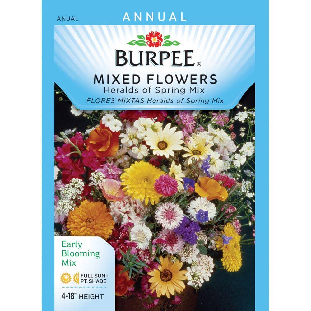 Burpee Mixed Flowers Heralds of Spring Seed 36769 - The Home Depot