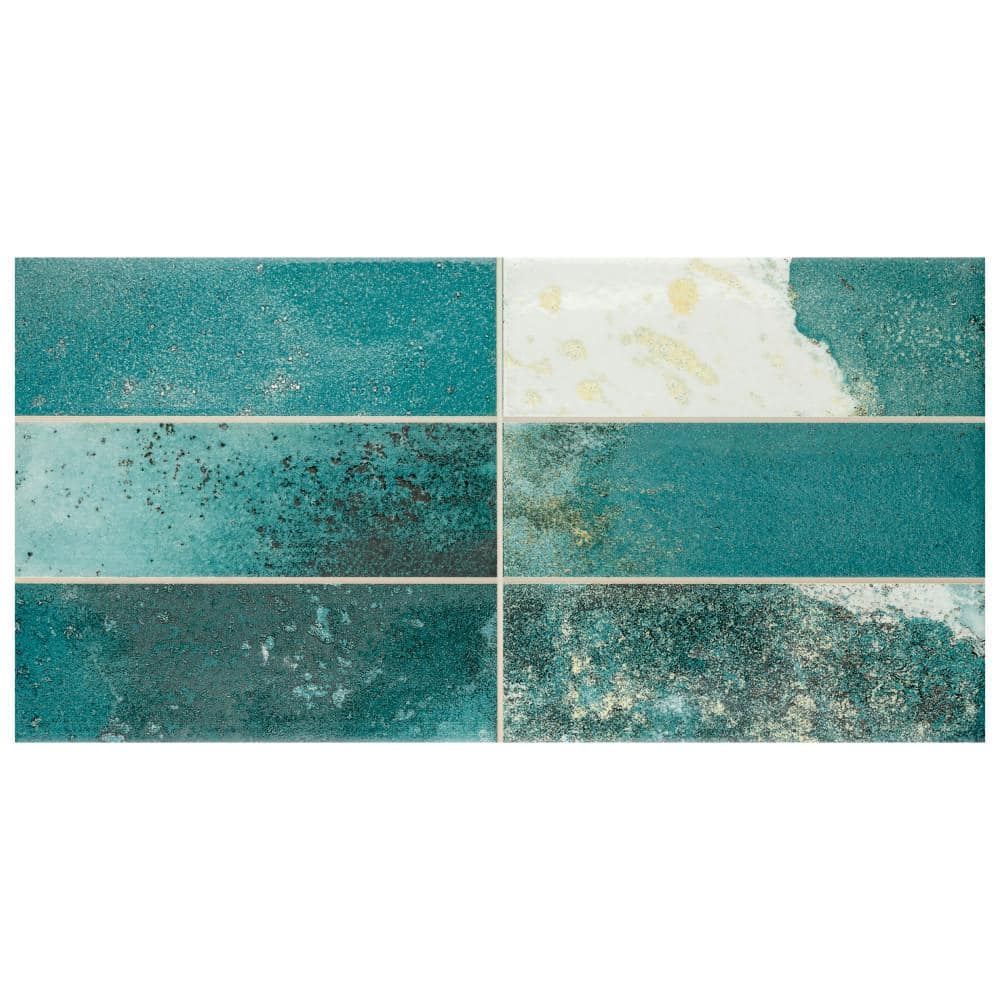Merola Tile Kings Luxe Tradition Brick Green 7-7/8 in. x 7 in ...