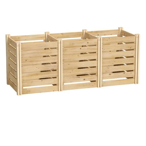 Greenes Fence Greenes 231.90 Gal. Cedar Wood Stationary Composter ...
