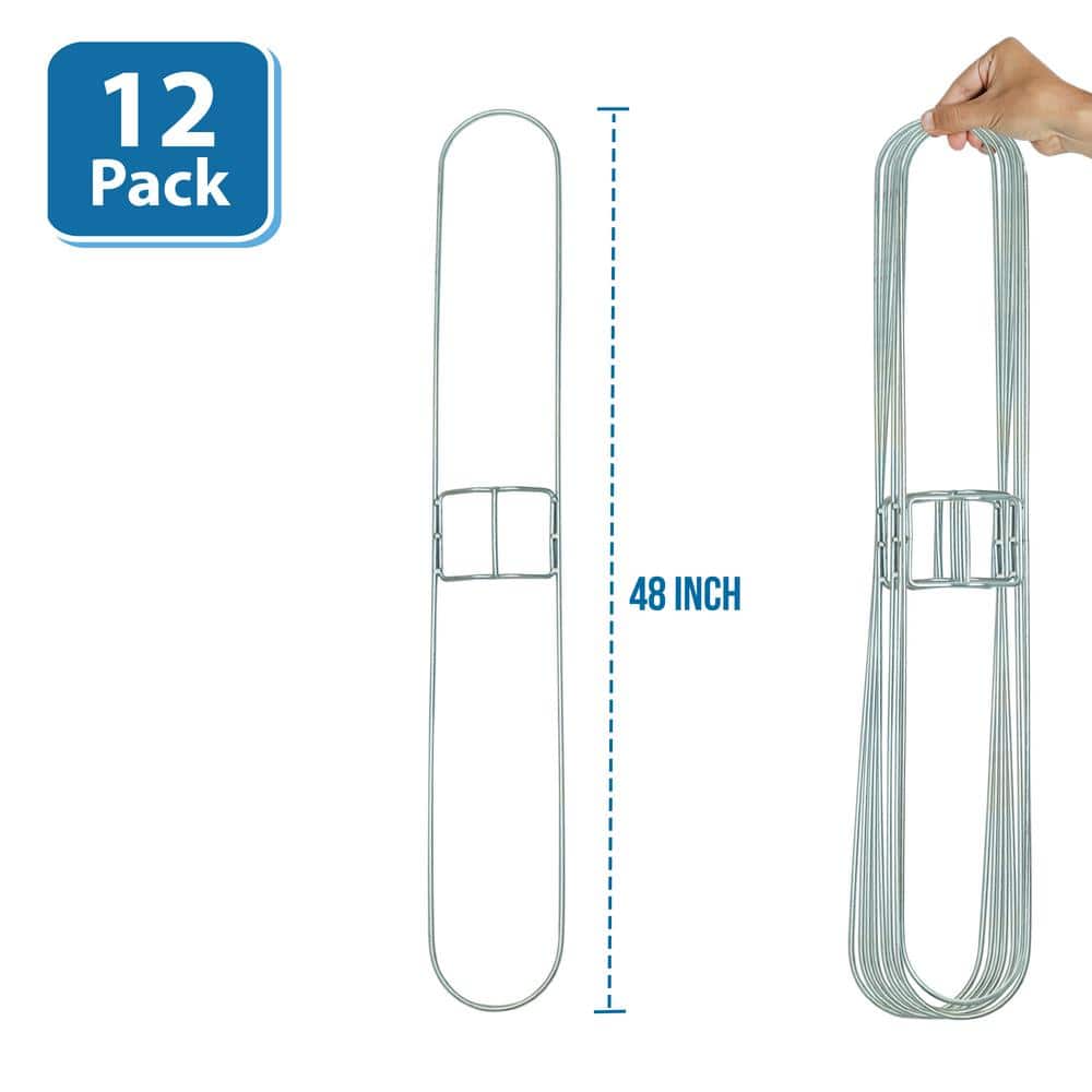 BISON LIFE 48 in. Commercial Dust Mop Frame, Rust-Resistant (12-Pack ...