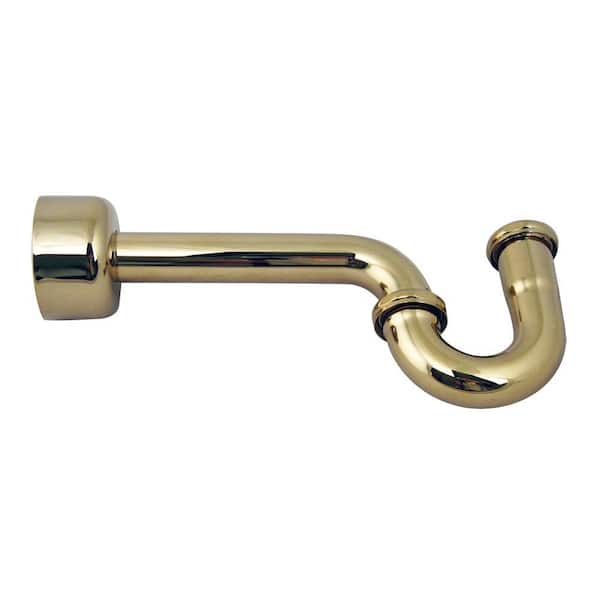 Westbrass 1-1/4 in. x 1-1/4 in. Brass P-Trap in Polished Brass-D401-1 ...