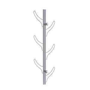 Cloak Rack Wall Mounted Wooden, Wall Decoration, Metal Frame, 8 Hooks ...
