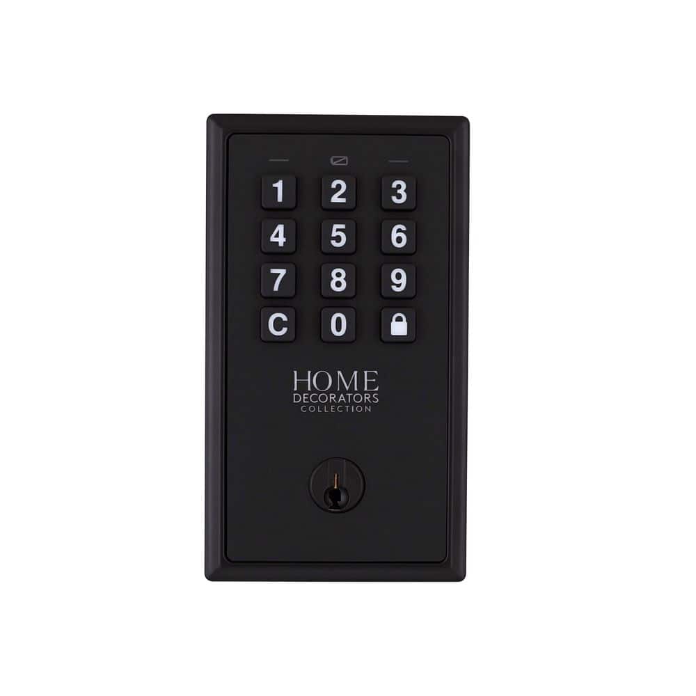 Home Decorators Collection Square Matte Black Electronic Single ...
