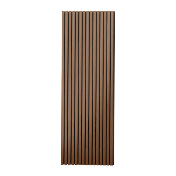 ARK DESIGN 94.5 in. x 23.75 in. x 0.875 in. Walnut Relief Square Edge ...