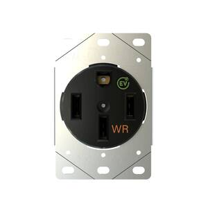 Leviton 50 Amp 125/250 V NEMA 14-50R EV Charging Weather Resistant ...