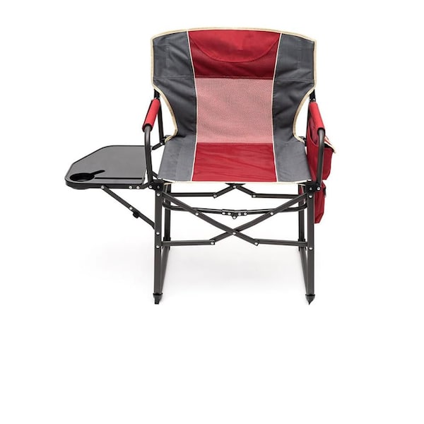 MOEPISY Red Oversized Portable Folding Chair with Side Table 08JL4CFPH ...