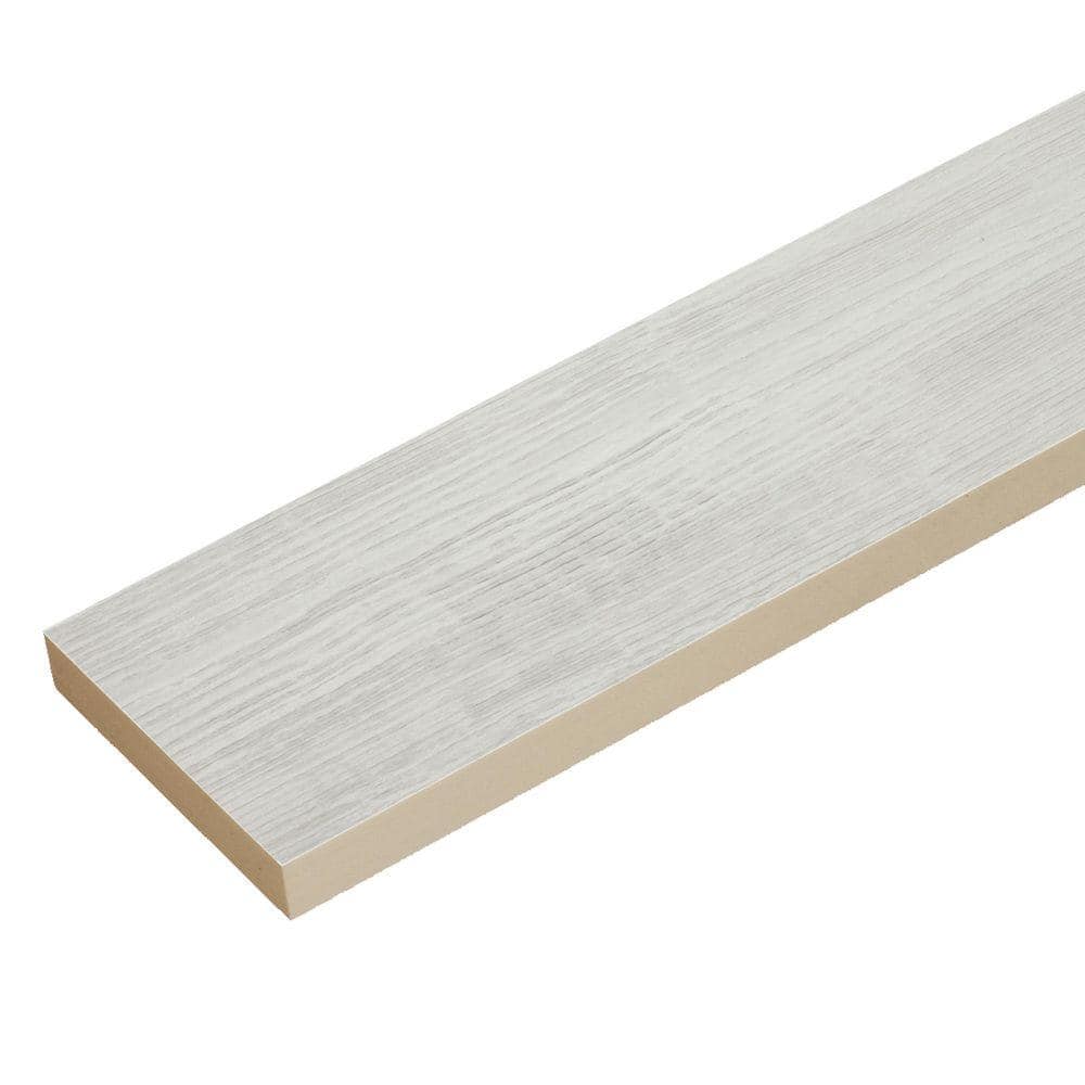 Veranda 3/4 in. x 5-1/2 in. x 12 ft. Reversible Cellular White PVC Trim ...