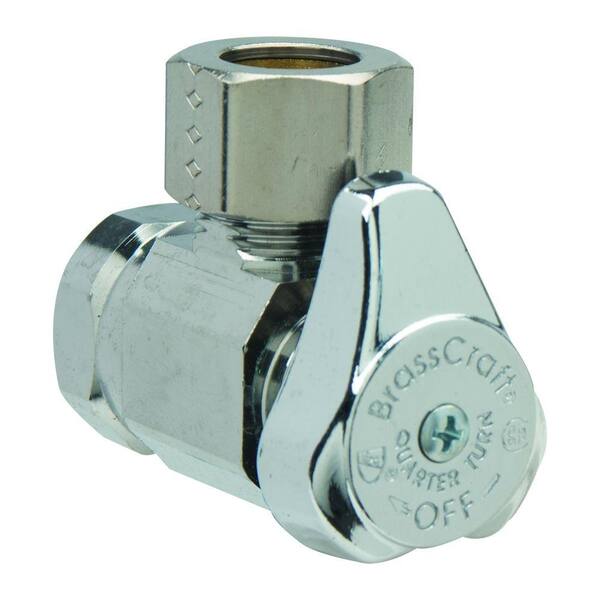BrassCraft 1 2 In FIP Inlet X 1 2 In Comp Outlet 1 4 Turn Angle Valve BrassCraft 1 2 In FIP Inlet X 1 2 In Comp Outlet 1 4 Turn Angle Valve