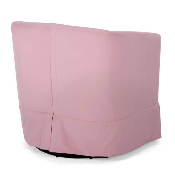 Harper & Bright Designs Pink 360° Swivel Club Chair, Accent Harper & Bright Designs Pink 360° Swivel Club Chair, Accent