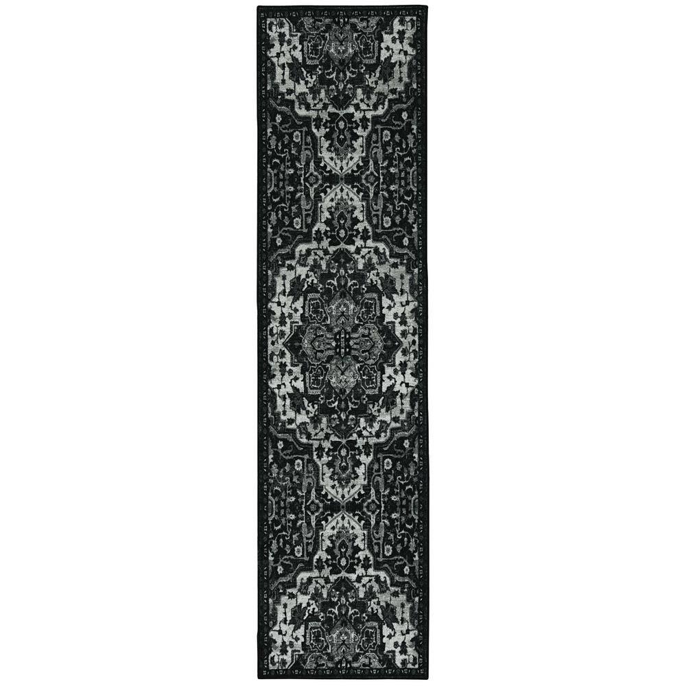 Mohawk Home Emiko Black 3 ft. x 10 ft. Oriental Runner Rug 108708 - The ...