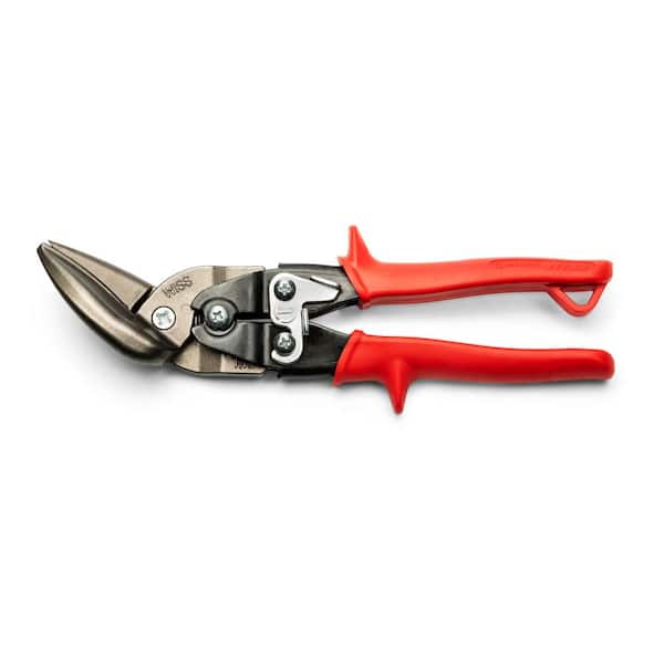 Crescent Wiss 9 1 4 in. Compound Action Offset Straight and Left Cut Aviation Snips M6R The Home Depot