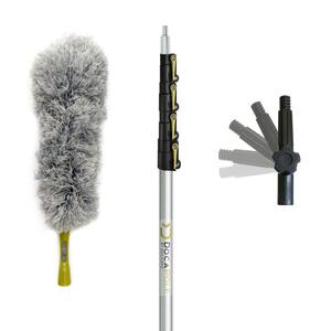 DocaPole 7 ft. to 30 ft. Extension Pole Plus Synthetic Cobweb Duster ...