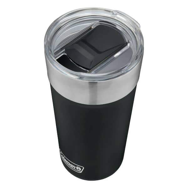 Coleman 20 oz. Black Insulated Stainless Steel Brew Tumbler 2016916 ...