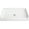 STERLING Accord 42 in. x 36 in. Single Threshold Base in White 72251100 ...