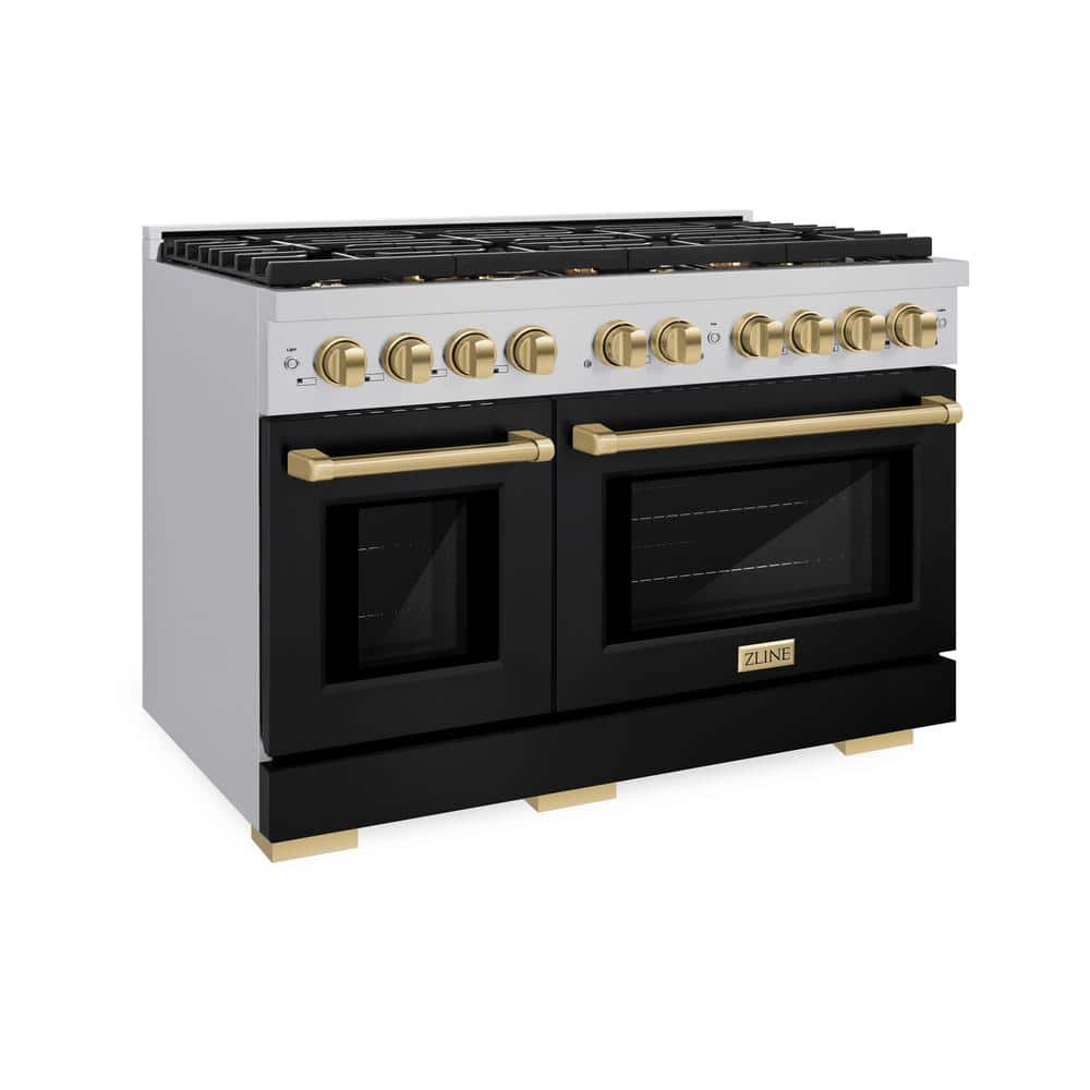 ZLINE Kitchen and Bath Autograph Edition 48 in. 8-Burner Freestanding ...