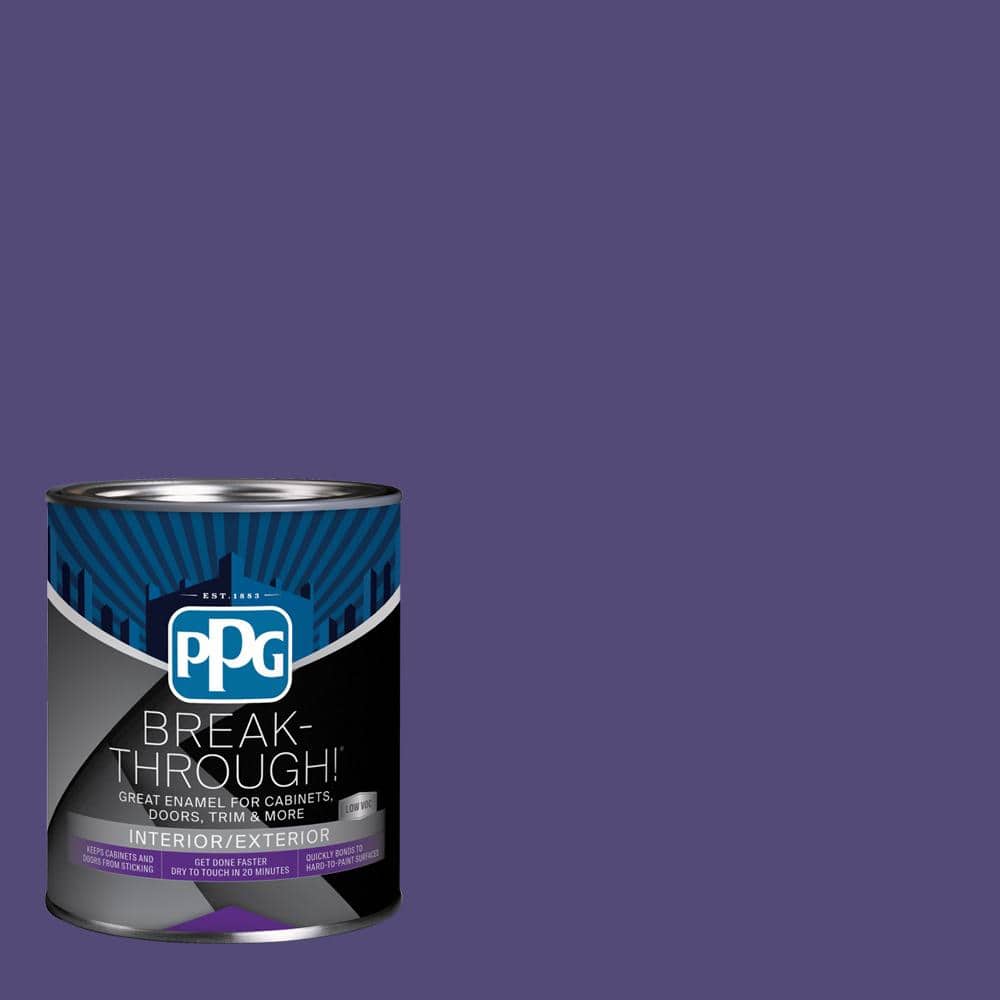 Reviews for Break-Through! 1 qt. PPG1175-7 Imperial Purple Satin Door ...